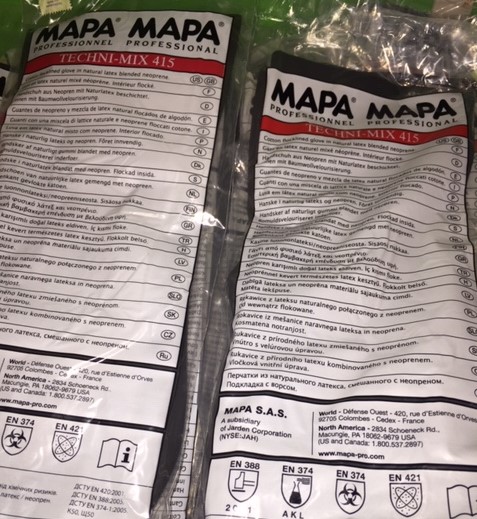 MAPA GUANTES MAPA TECHNI MIX NEGRO 7 – 8 – 9 | CLORONOR